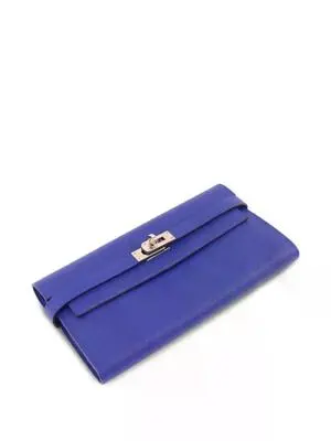 Hermès Kelly Leather Wallet - Blue
