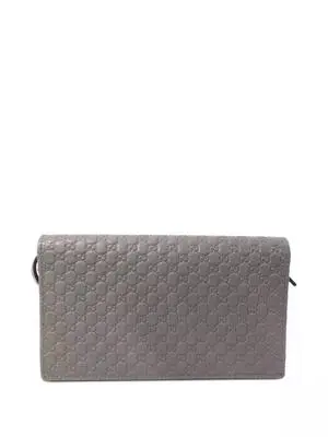 Gucci Microguccissima Wallet On Chain Shoulder Bag - Grey
