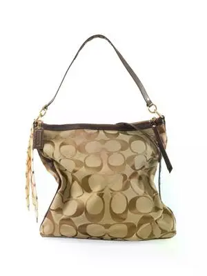 COACH VINTAGE Monogram Print Shoulder Bag - Neutrals