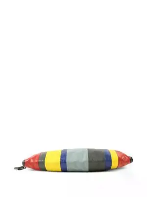 Balenciaga Bazar Striped Clutch Bag