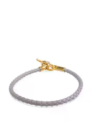 Hermès Glenan Braided Leather Bracelet - Gold
