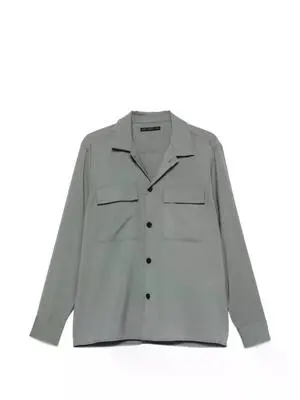 LOW BRAND Flap-pocket Shirt Jacket - Grey