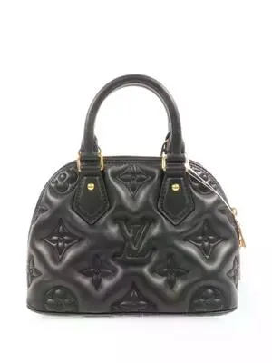 LOUIS VUITTON Bb Alma Bubblegram Tote Bag - Black