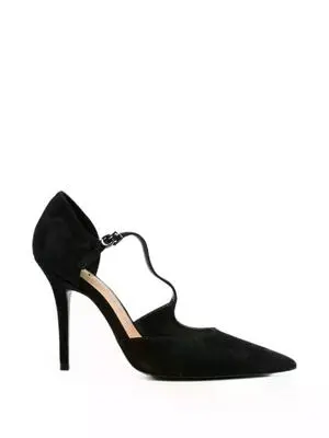 Guess Suede T-bar Pumps - Black