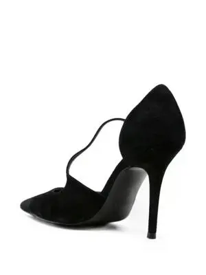 Guess Suede T-bar Pumps - Black
