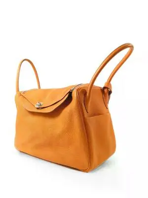 Hermès 34 Lindy Clemence-leather Shoulder Bag - Orange