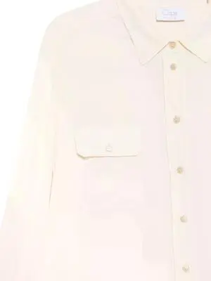 CLIPS Button-up Pocket Detail Shirt - Neutrals