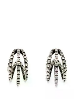 Isabel Marant Étoile Mona Hoop Earrings With Pavé-set Crystals