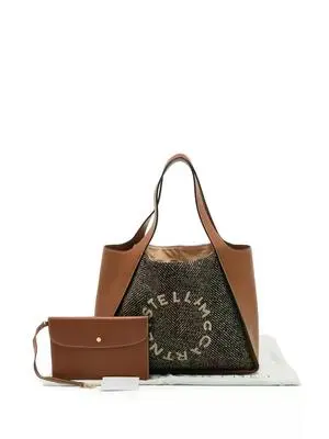 Stella McCartney Logo Detail Tote Bag - Brown