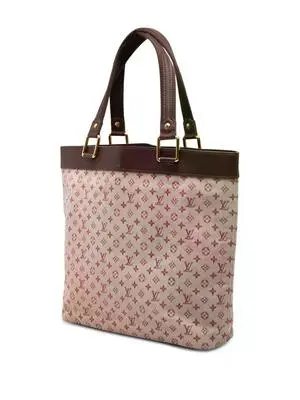 LOUIS VUITTON Monogram Mini Lin Lucille Gm Handbag - Red