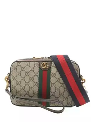 Gucci Ophidia Small Gg Supreme Canvas Crossbody Bag - Neutrals
