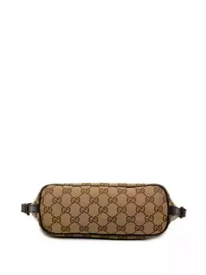 Gucci Gg Canvas Web Boat Shoulder Bag