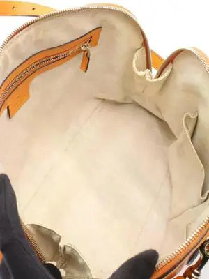Gucci Monogram Dome Satchel - Orange