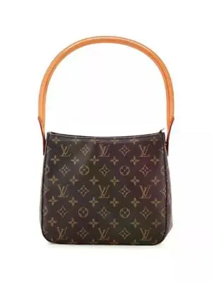 LOUIS VUITTON Monogram Canvas Mm Satchel Handbag - Brown