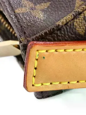 LOUIS VUITTON Monogram Canvas Mm Satchel Handbag - Brown