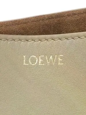 Loewe Mini Calfskin Puzzle Fold Tote Satchel - Neutrals