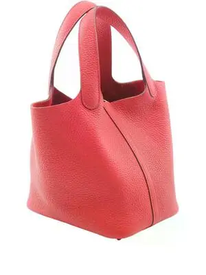 Hermès Clemence Picotin Lock 18 Handbag - Red