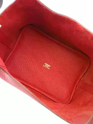 Hermès Clemence Picotin Lock 18 Handbag - Red
