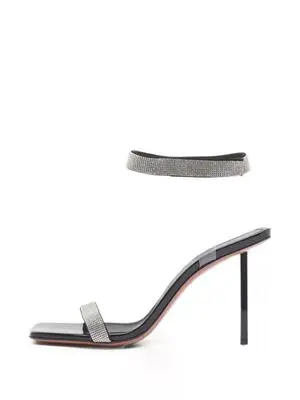 Amina Muaddi Embellished High Heel Sandals