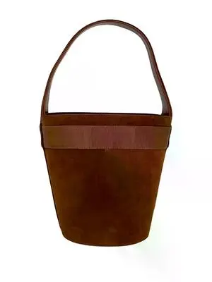 FERRAGAMO Vara Suede Bucket Bag