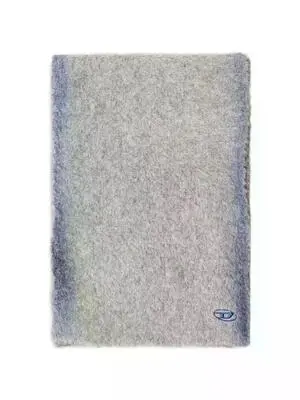 DIESEL® Oval D Logo-embroidered Scarf - Grey