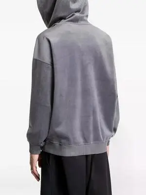 Y3 Velvet Corduroy Hoodie - Grey