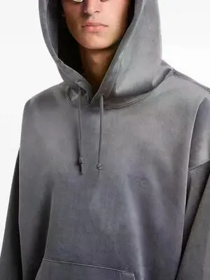 Y3 Velvet Corduroy Hoodie - Grey