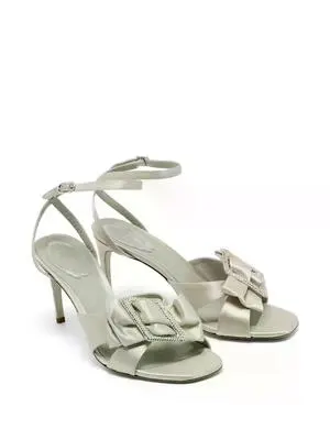 Rene Caovilla Sara Bow-embellished Slingback Sandals