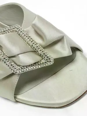 Rene Caovilla Sara Bow-embellished Slingback Sandals
