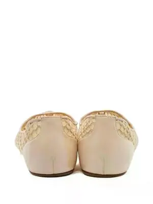CHRISTIAN LOUBOUTIN Mesh Pointed-toe Ballet Flats