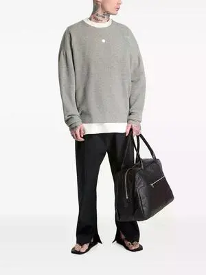 Fear Of God Gray Waffle Knit Crewneck Sweater