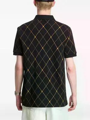 Fred Perry Argyle-print Polo Shirt