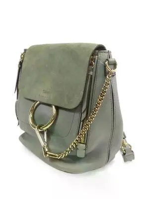Chloé Faye Ring Detail Backpack - Blue
