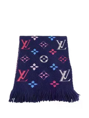LOUIS VUITTON Logomania Rainbow Scarf - Blue