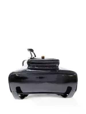 Gucci Bamboo Patent Leather Mini Backpack