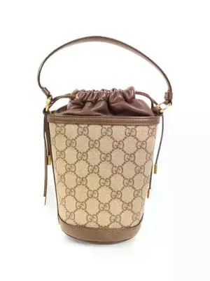 Gucci Mini Gg Canvas Bucket Bag
