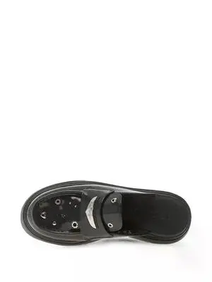 JORDAN Embellished Patent Leather Mules