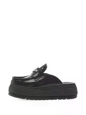 JORDAN Embellished Patent Leather Mules
