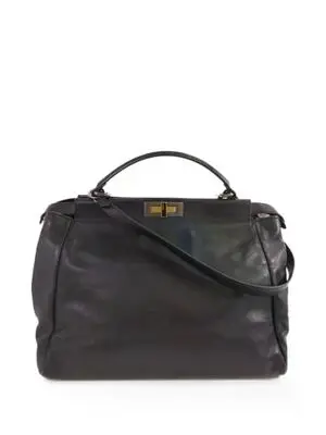 Fendi Peekaboo Tote Bag - Black