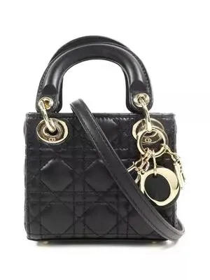 Dior Micro Lady Tote Bag - Black