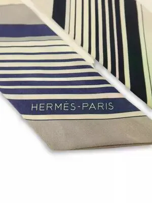 Hermès Twilly Silk Scarf - Neutrals