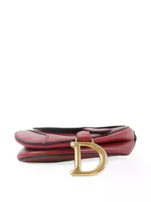 Dior Mini Saddle Calfskin Shoulder Bag - Red