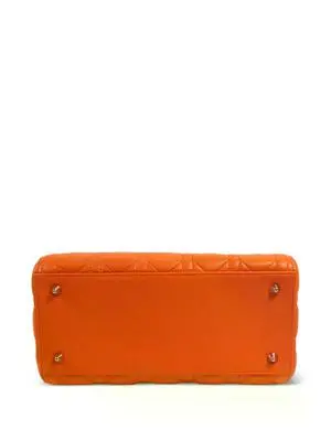 Dior Lady Lambskin Tote Bag - Orange