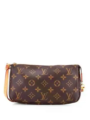 LOUIS VUITTON Monogram Canvas Pochette Accessoires Nm Clutch Bag - Brown