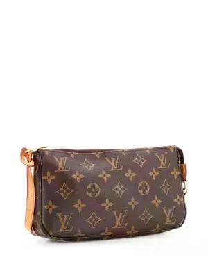 LOUIS VUITTON Monogram Canvas Pochette Accessoires Nm Clutch Bag - Brown