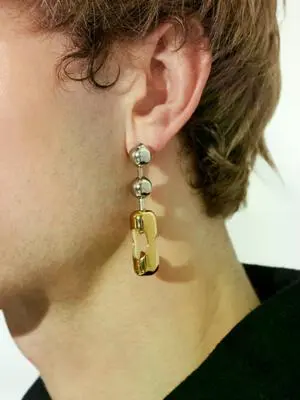 MAISON MARGIELA Two-tone Orb Drop Earrings