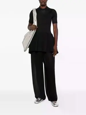CFCL Pottery Lucent Ribbed Peplum Top