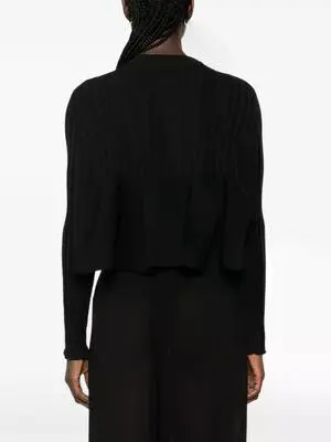 CFCL Ribbed Knit Peplum Cardigan
