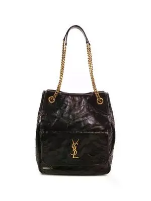 Saint Laurent Small Niki Leather Bucket Bag