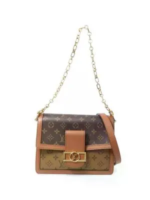 LOUIS VUITTON Dauphine Mm Monogram Shoulder Bag - Brown